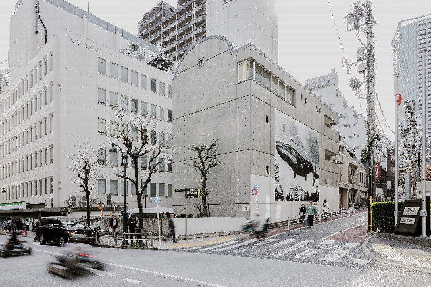 渋谷に幅9メートルの巨大クジラが出現！ 一時退避場所を知らせる新たな目印に｜Pen Online